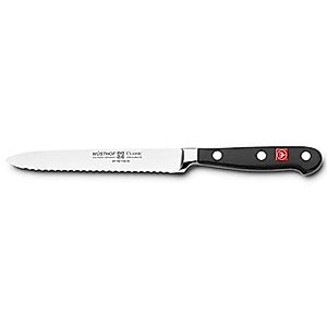 Wusthof Classic 4110 Serrated Utility Knife, 5 Inch