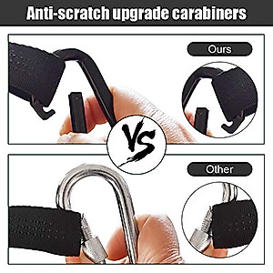 Camping Hammock Double & Single Portable Hammock with Tree Straps, Lightweight Nylon Parachute Hammocks Camping Accessories Gear for Indoor Outdoor Backpacking, Travel, Hiking, Beach