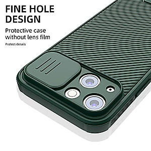 Hitaoyou iPhone 13 Mini Case Magsafe, iPhone 13 Mini Camera Protection Case [Support Magsafe Charger] with Slide Lens Cover,Slim Magnetic Case for iPhone 13 Mini 5.4" Green