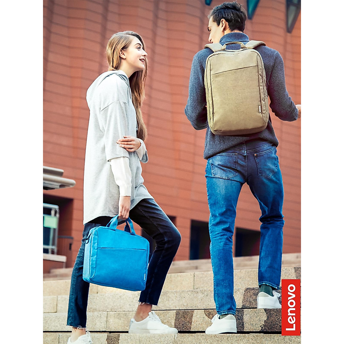 Lenovo Laptop Carrying Case T210, fits for 15.6-Inch Laptop and Tablet, Sleek Design, Durable and Water-Repellent Fabric, Business Casual or School, GX40Q17230 Casual Toploader - Blue