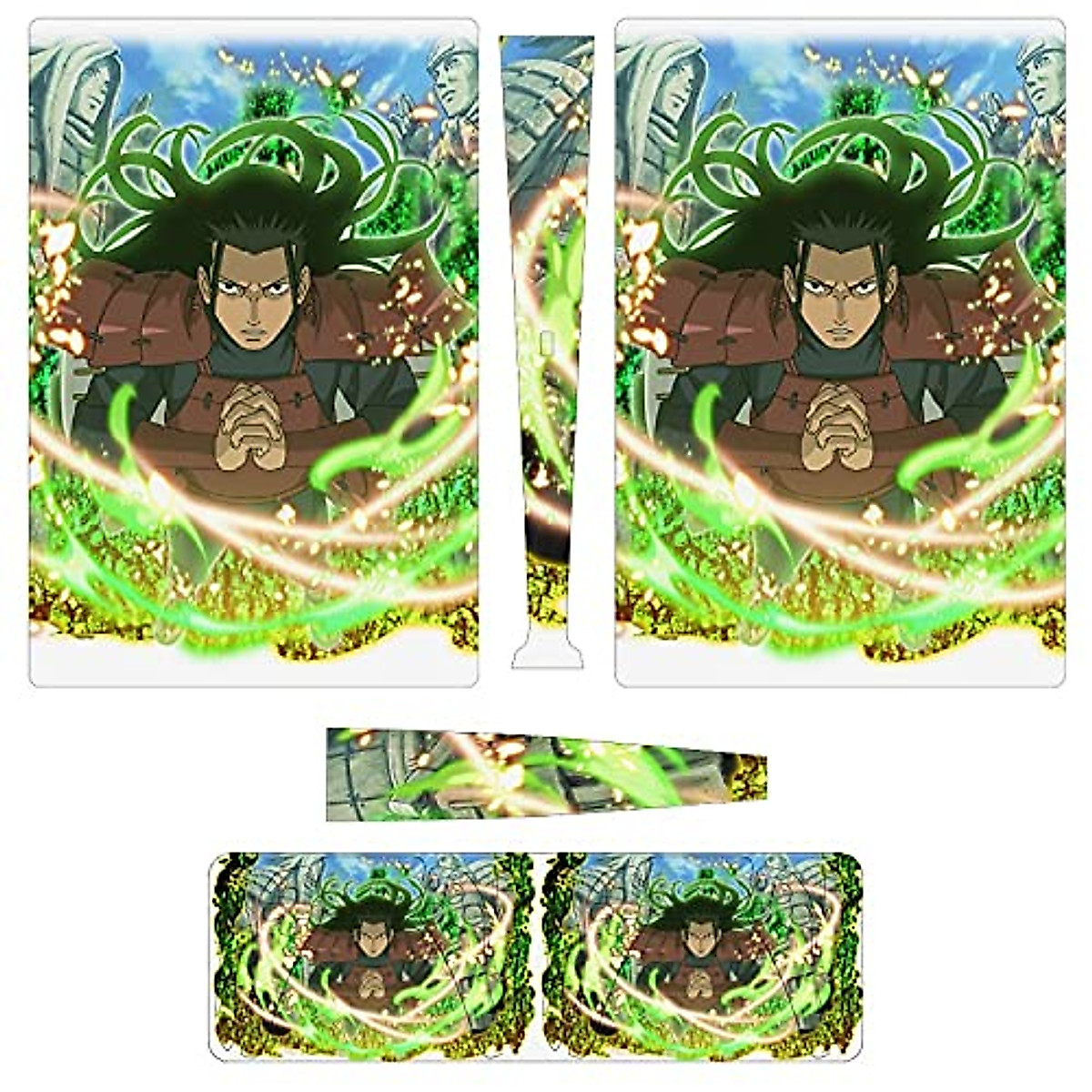 PlayStation 5 Digital edition version sticker protective cover, The Green Halo of Naruto Senjuku ps5 controller protective shell (compatible with ps5 Digital edition)