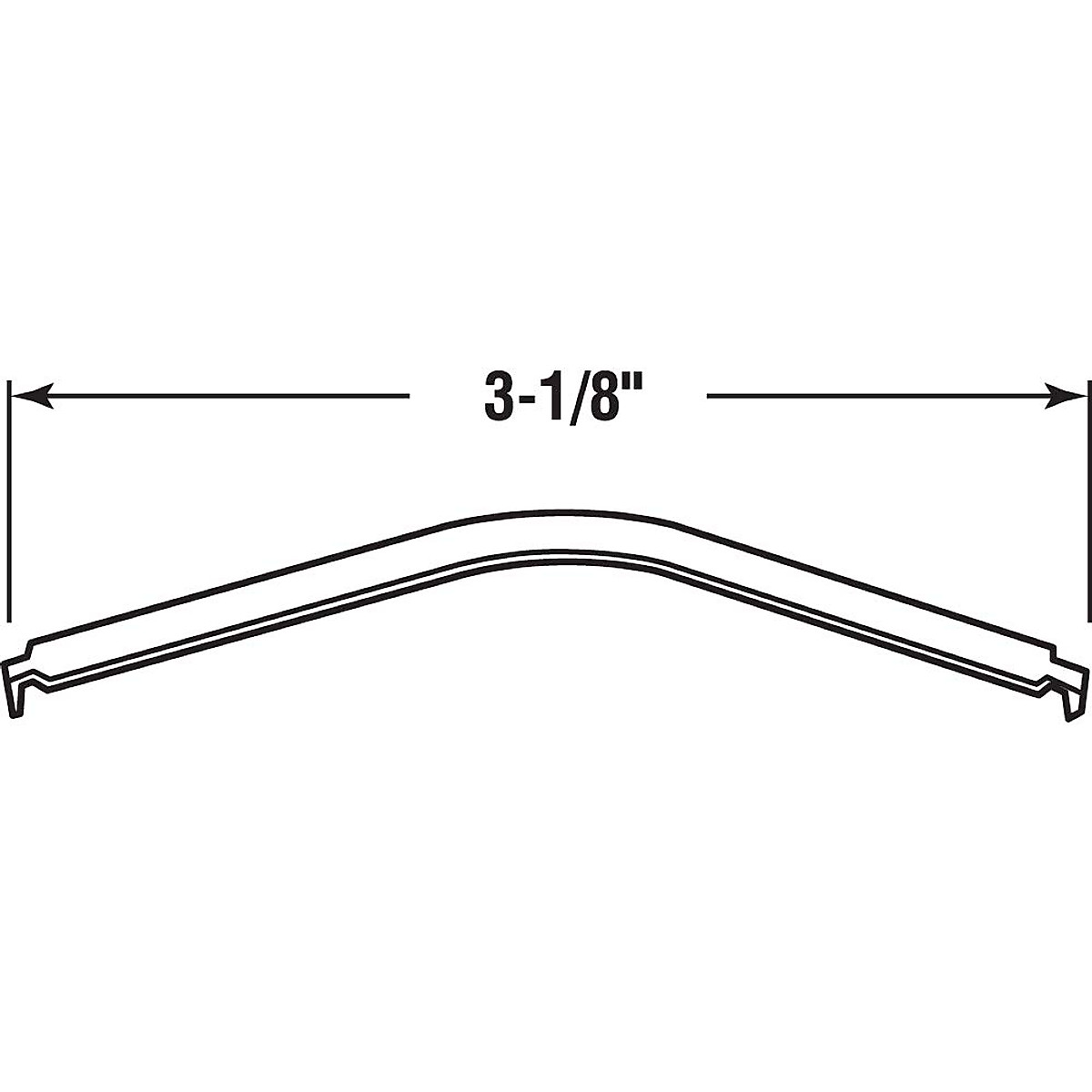 Prime-Line L 5629 Window Screen Tension Springs, 1/4 In. x 3-1/8 In., Spring Steel, Zinc Plated (6 Pack)