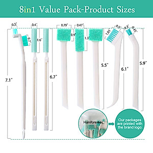 Small Cleaning Brushes for Household Cleaning,Crevice Cleaning Tool Set for Window Tracks Groove Humidifier Car Bottle Toilet Keyboard,Detail Tiny Scrub Cleaner Brush for Small Space Gaps Corner