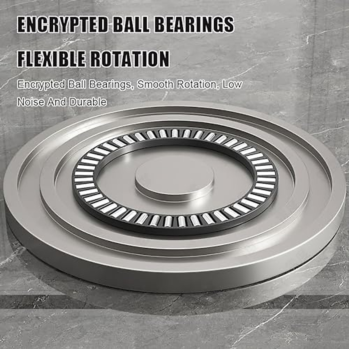 LWQFHI Round Tempered Glass Lazy Susan Rotating Lazy Susan Turntable for Kitchen Dining Table Large Round Table Lazy Susan Lazy Susan Tray 50cm A