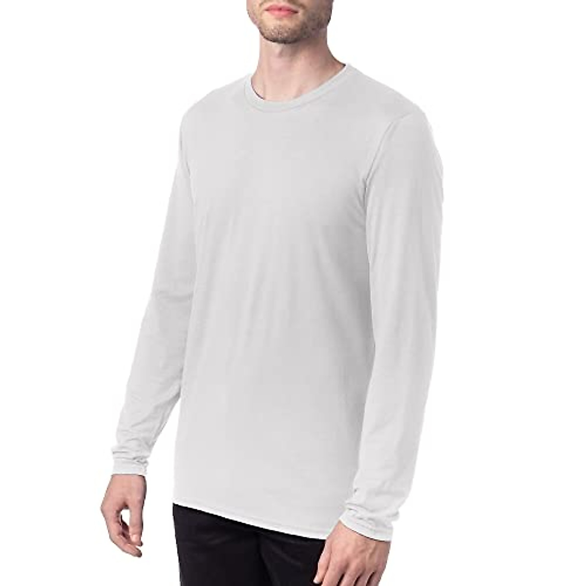 Hanes Men's Long-Sleeve Premium T-Shirt (Pack of 2), White, X-Large