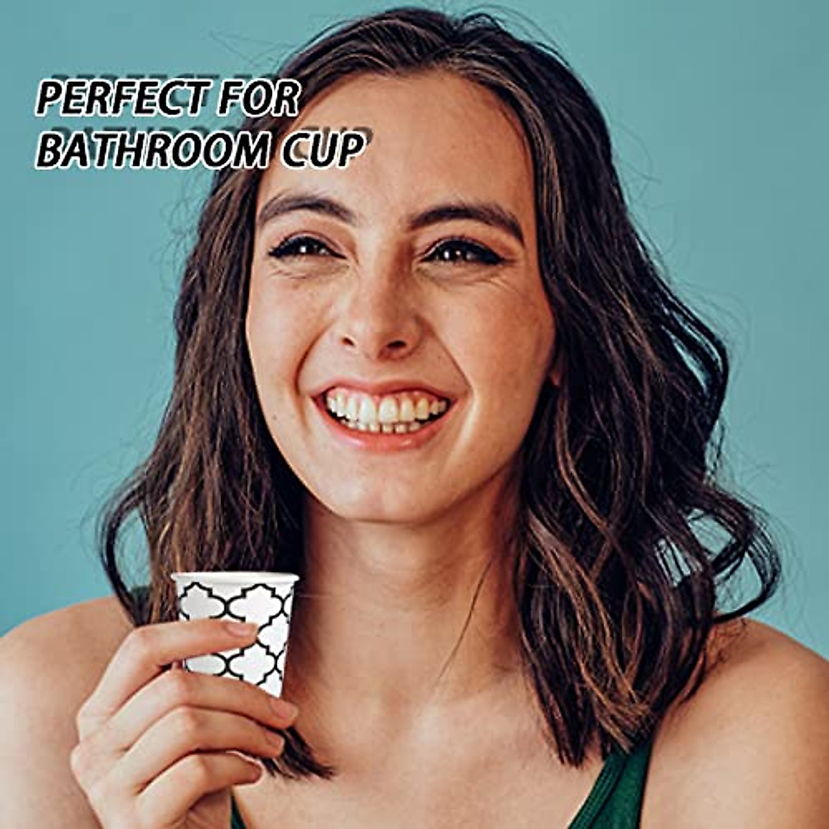 [300 Pack] 3 oz Disposable Paper Cups, Small Mouthwash Cups 3 OZ, Mini Bathroom Cups, Paper Coffee Cups 3 Ounce for Bathroom, Supermarket, Birthday Party, Travel, Events, Picnic, BBQ