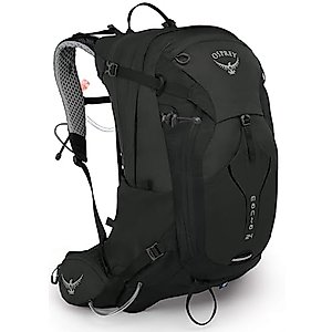 Osprey Manta 24L Men's Hiking Backpack with Hydraulics Reservoir, Black, One Size
