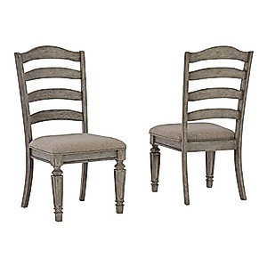 Signature Design by Ashley Lodenbay Dining UPH Side Chair (2/CN), 17"W x 23"D x 40"H, Antique Gray
