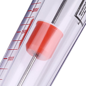 Oumefar Water Meter, Plastic Tube Type Water Meter LZS-25 Water Rotameter 300-3000L/H Water Liquid Meter Fit for DN25(1") Tube 4% Accuracy Class Liquid Flowmeter