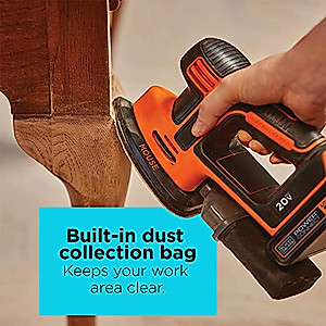 BLACK+DECKER 20V MAX* Sheet Sander (BDCMS20C) (Pack of 1)