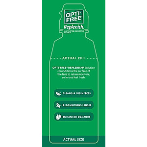 Opti-Free Replenish Multi-Purpose Disinfecting Solution with Lens Case (Pack of 4)
