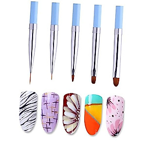 FRCOLOR 1Pc Nail Brush Pen nail painting pens nail liner brush nail brush acrylic brochas para uñas acrilicas gel nail brush nail pull pen girls nail art nail art tool Nail Pen Qiu Ju mix