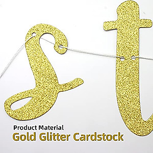 Straight Outta Chemo Banner, Cancer Survivor Party Decortions, Cancer Free, Life Party Bunting Garlands Supplies (Gold Glitter)