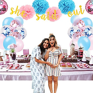 She Said Oui Banner Paris Themed Bachelorette Party Decorations Bride to be Banner she Said yes Banner, Engagement/Bridal Shower/Wedding Decorations