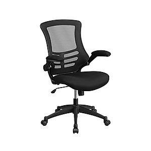 Flash Furniture Work From Home Kit - Glass Desk with Keyboard Tray, Ergonomic Mesh Office Chair and Filing Cabinet with Lock & Inset Handles