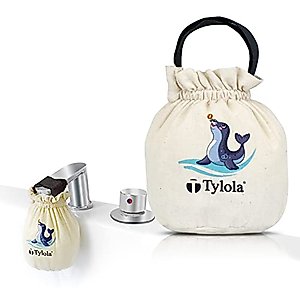 Tylola Showers- Bathtub Water Filter for Tub Faucet.Adds 7 OZ Organic Water Purifying Minerals.Remove Chlorine,Impurity,Iron Rust& Enjoy a Hydrogen-Rich Water Bath.Skin-Nourishing & Allergy-Relieving.