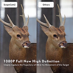 RunCam Scope Cam 2 Airsoft Camera 1080P HD Game Video Zoom Action Cam, WiFi Waterproof, Aluminum Body,240min Video Recording, Instant-on Record Switch-40mm Lens