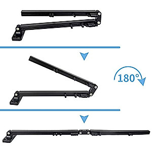 MYOYAY Wall Mounted Folding Clothes Hanger Space-Saver, Indoor/Outdoor Adjustable Clothes Drying Rack, 220 LBS Retractable Dry Coat Hanger for Laundry Room, Storage Organiser Instant Closet,Black