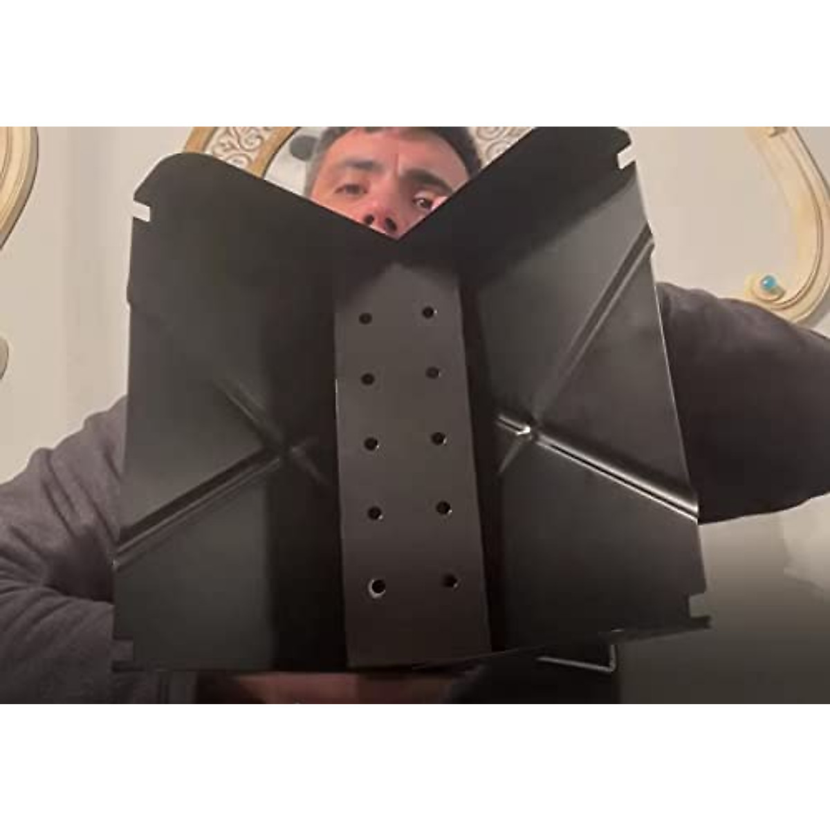 Mini Tabletop Charcoal Grills, Portable BBQ,Fire Pit Bowl, Foldable Heavy Duty Camping Stove, Hibachi Grill, for Indoor and Outdoor Wood Burning, Car Traveling, Backpacking and Picnic