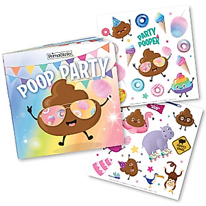 Poop Party Potty Training Adventure Book and Sticker Set to Get Kids Excited About Toilet Training