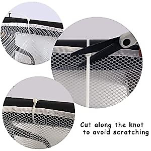 Baby Railing Net Stair Safety Net Banister Mesh Guard Child Proof Balcony Net for Kids Pets Toys（15ft x 3ft Brown）