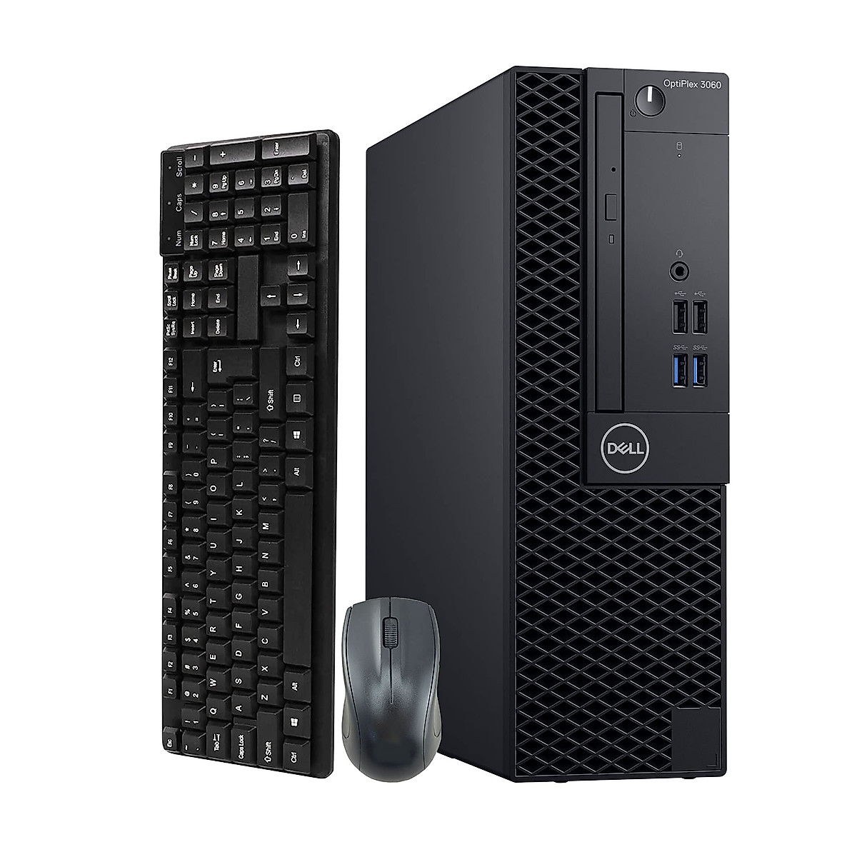 Dell Optiplex 3060 SFF Computer Desktop PC, Intel Core i5-8400 8th Gen Processor, 16GB DDR4 Ram, 512GB NVMe SSD + 2TB Hard Drive, HDMI, Wireless Keyboard Mouse, WiFi & Bluetooth, Windows 10 (Renewed)