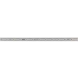 Mitutoyo 182-223, Steel Rule, 12" (5R), (1/32, 1/64, 1/10, 1/100"), 1/64" Thick X 1/2" Wide, Satin Chrome Finish Tempered Stainless Steel