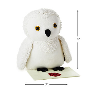 Hallmark Harry Potter Owl Stuffed Animal (Hedwig with Envelope) Gift for Fans, Kids, Adults