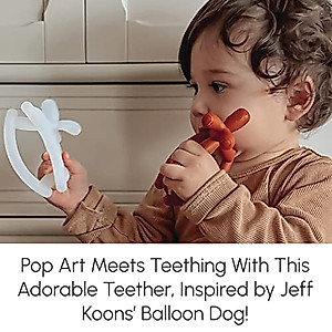 Smooch Rocking Teething Toys for Babies 0-6 Months, 12, 18 - Easy to Hold Silicone Baby Teether, Soft Infant Teething Toys Provides Baby Teething Relief & Soothes Sore Gums (Mint)