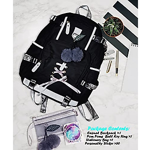 LSSAGOON Backpack for Women Teen Kids Girls, Water Resistant Casual Daypack Fits Laptop with USB Charging Port,Cute Bookbag for Travel,School,Hiking,Gift…