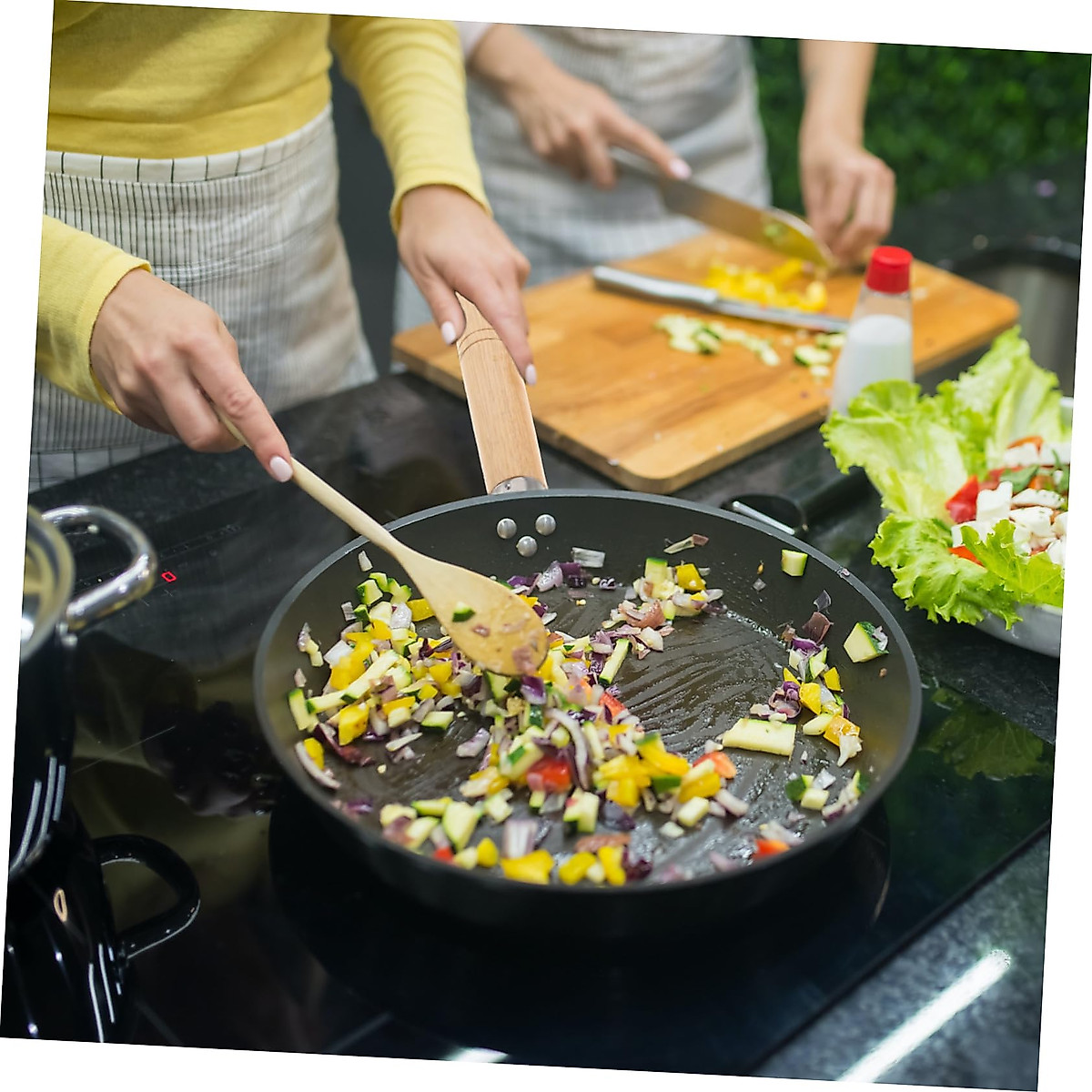 Yardenfun Saucepan Handle Stockpots Handle Cookware Handle Frying Pan Handle Wok Handle Replacement Pan Handle Pot Side Handle Fry Pot Grip Handle Pan Handles Wood Pot Handle Universal