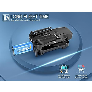 NEHEME NH760 Drones with 1080P HD Camera for Adults, WIFI FPV Live Video, Foldable Drones for Kids Beginners, Headless Mode, Altitude Hold, RC Quadcopter Toys Gifts with Speed Adjustment, 3D Flips