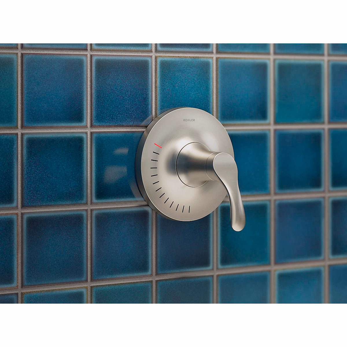 KOHLER TS27391-4G-CP Simplice Rite-Temp Bath and Shower Trim Set with Single-Function Showerhead 1.75 GPM, Diverter Bath Spout, Wall-Mount Shower Head and Bath Faucet, Polished Chrome