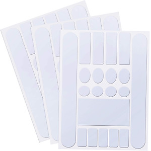 Outus 3 Pieces Bicycle Chainstay Protector Decal Chainstay Frame Guard Adhesive Protectors Film Cover for Mountain Bike Chain Protective Road Bike Folding Frame Front Fork Protective (Color 1)