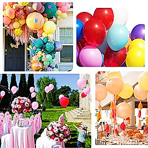 Pink White Gold Latex Balloons Kit 12 Inch, Pink Gold Confetti Balloons Party Decoration Supplies for Girl‘s Birthday Baby Shower valentines day.51pcs…