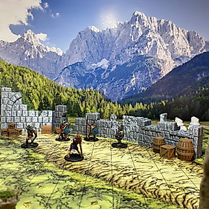 Extruded Gaming Wall Ruins Set 1