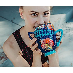 Disney Alice in Wonderland Stacked Teacups Sculpted Ceramic Mug | Holds 20 Ounce