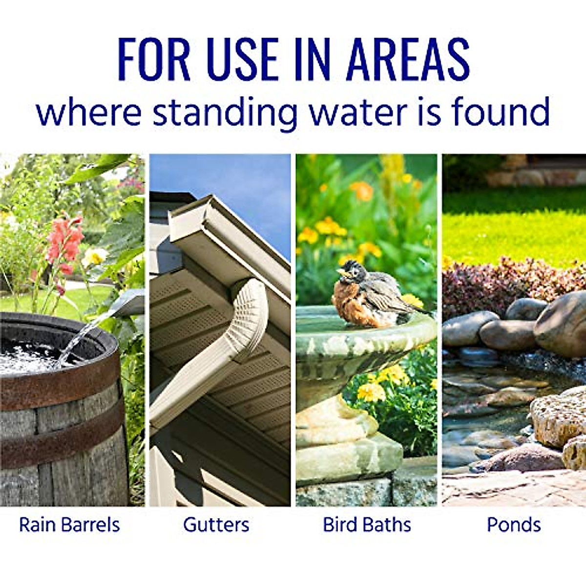 Terro T1210 No Mess Mosquito Larvacide Pouches - 10 Pouches Included