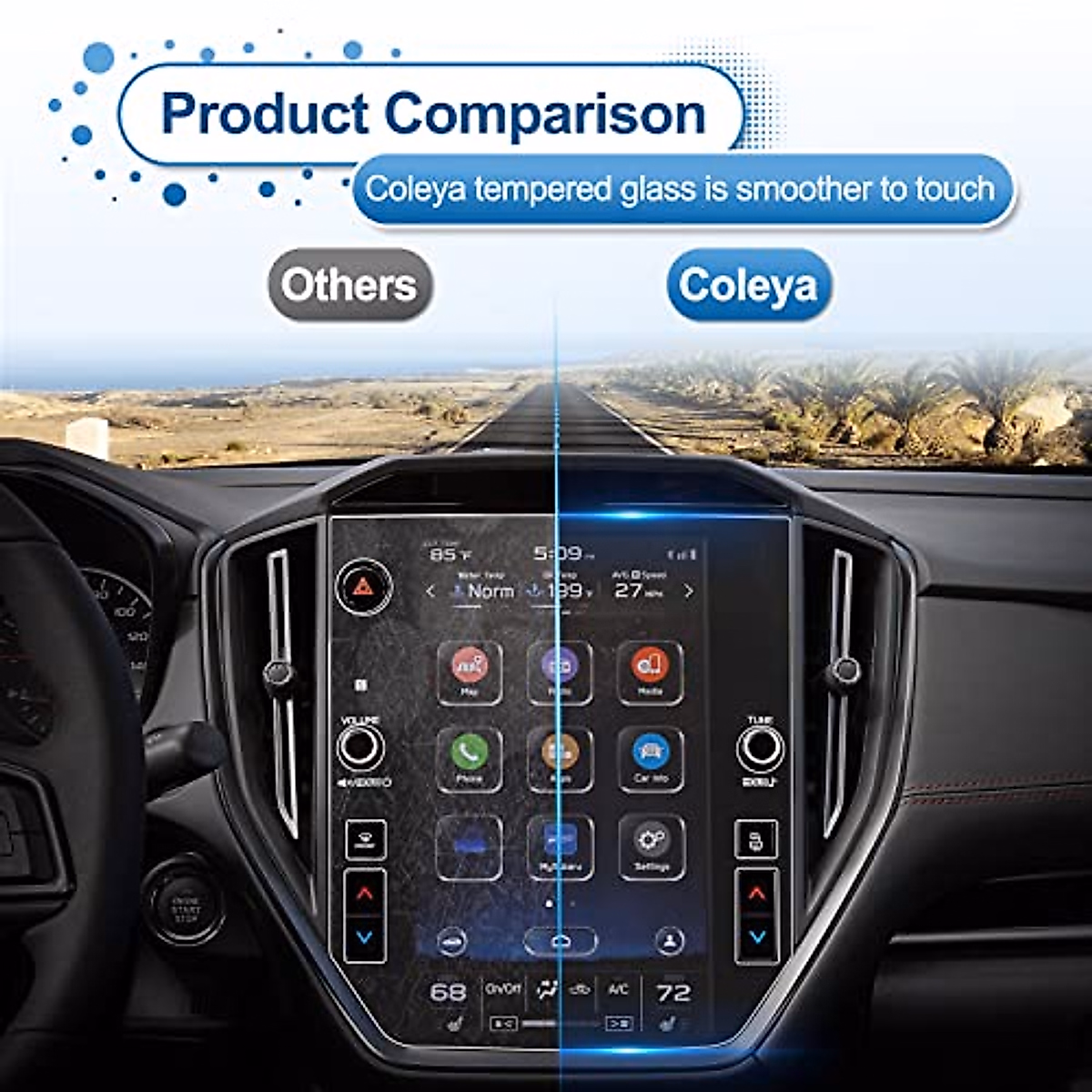 Coleya 2022 2023 WRX Screen Protector for Subaru WRX (Premium/Limited/GT) 11.6-inch Touch Screen,2023 2022 WRX Tempered Glass 2023 WRX Accessories S ubaru WRX STARLINK 11.6Inch Multimedia Display