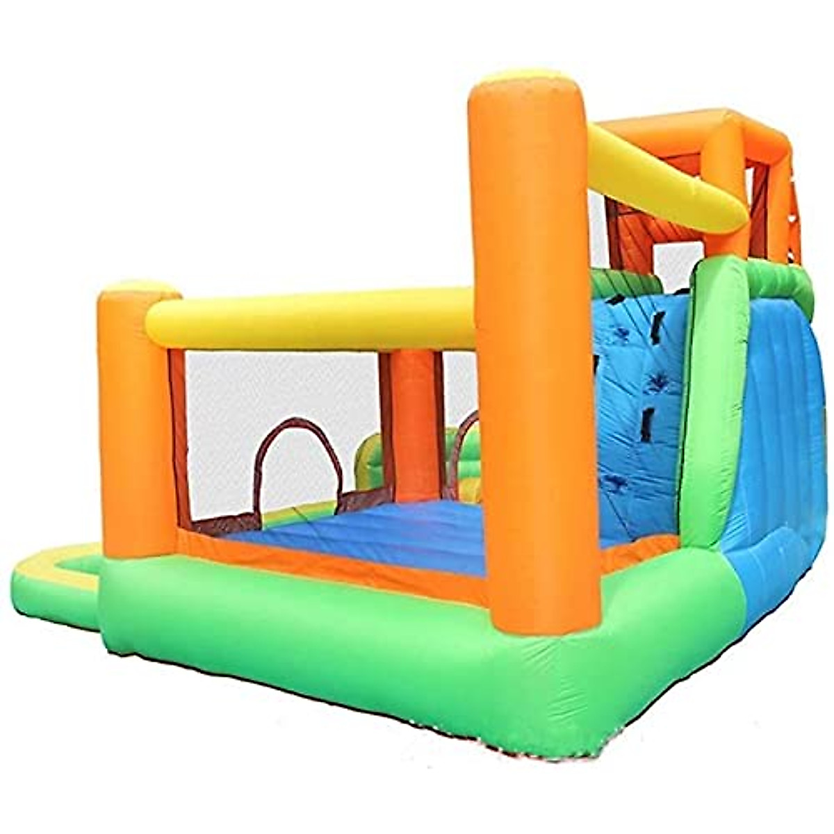 Castle with Slide Inflatable Castle Family Children's Playground Outdoor Play Equipment Small Trampoline Slide Inflatable Bouncy Castle