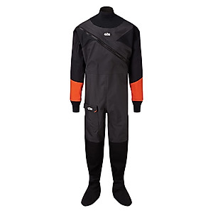 Gill Dry suit - Fully Taped & Waterproof Ideal for Watersports such as Dinghy, Sailing, Kayaking & Paddleboard (Black, M)