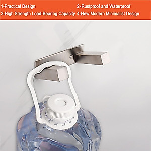 HarJue Bath Towel Hooks, 304 Stainless Steel Robe Towel Hooks Heavy-Duty Waterproof Rustproof Coat Hook for Bathroom and Kitchen-Wall Mounted, Double Towel Holder (Brushed Nickel, 2 Pack)