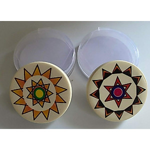 Family Cart Carrom Tournament Striker ( Set of 2 ) Design/Color May Vary 100% with Fast Delivery