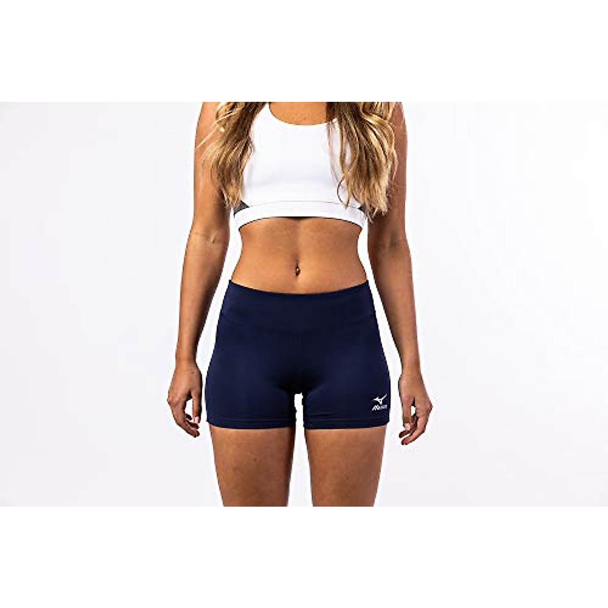 Mizuno mens womens Mizuno Victory 3.5 Inseam Volleyball Shorts, Navy, Medium US