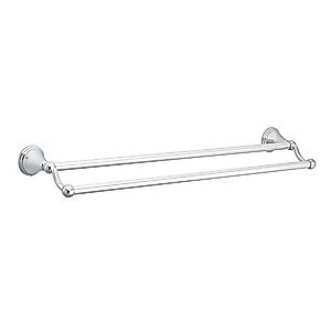 Moen, Chrome DN8422CH Preston 24-Inch Bathroom Double -Towel Bar
