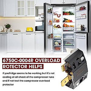 Seentech 6750C-0005P Refrigerator Overload Protector - Compatible with LG – Replaces: AP4439459 1357963 AH3529540 EA3529540 6750C-0004R PS3529540