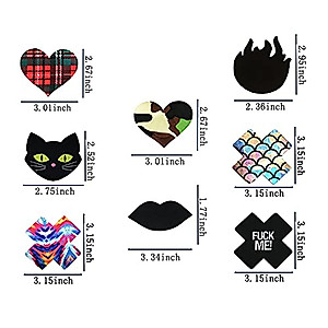 CLOHO Self Adhensive Nipple Covers Disposable Lingerie Breast Pasties Petals, 10pairs91, free size