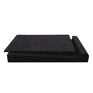 Studio Monitor Isolation Pads, Suitable for 5" inch Speakers, High-Density Acoustic Foam for Significant Sound Improvement, Prevent Vibrations and Fits most Stands - 2 Pads