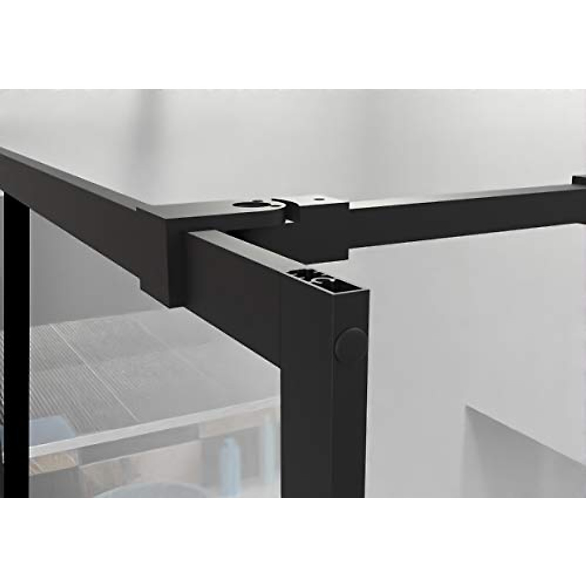 Goodyo 34" X 72" Shower Door Clear Tempered Glass Framed Shower Screen Walk-in Black Finish