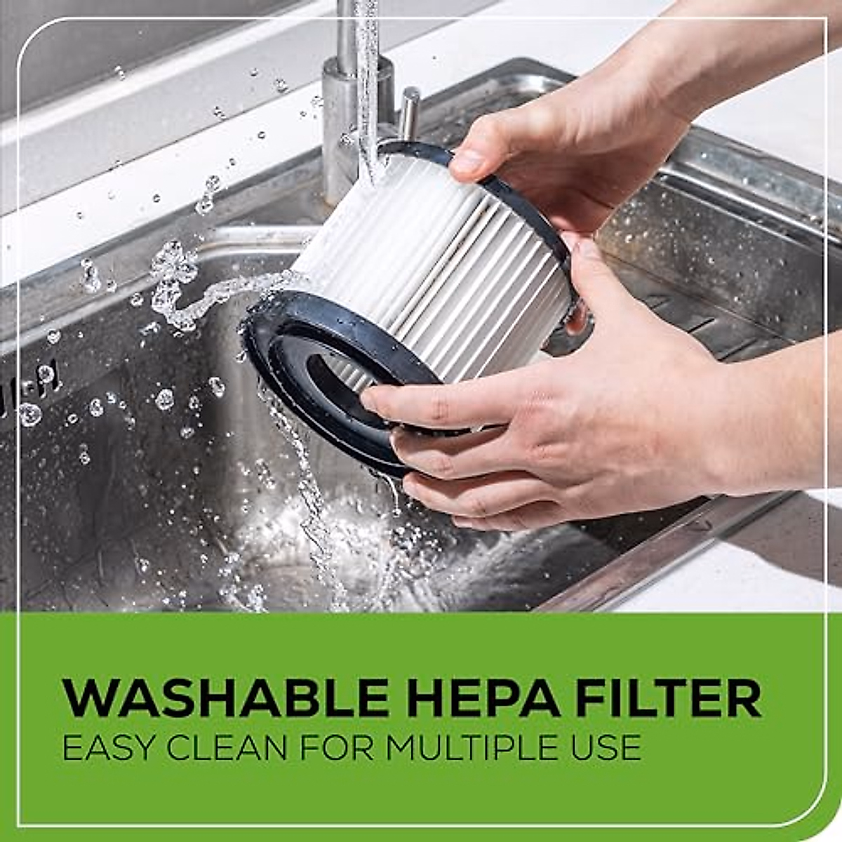 Greenworks 40V (3 Gallon) Cordless Wet / Dry Shop Vacuum + Accessories, 2.0Ah Battery and Charger Included